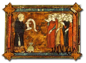 fabliau_medieval_jean_bodel_enluminure_brunain_vache_au_pretre | Moyen ...