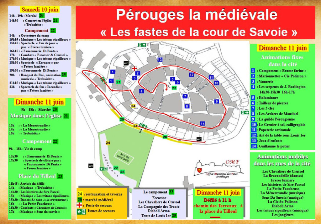 Sur l'agenda : la 17eme fête médiévale de Pérouges